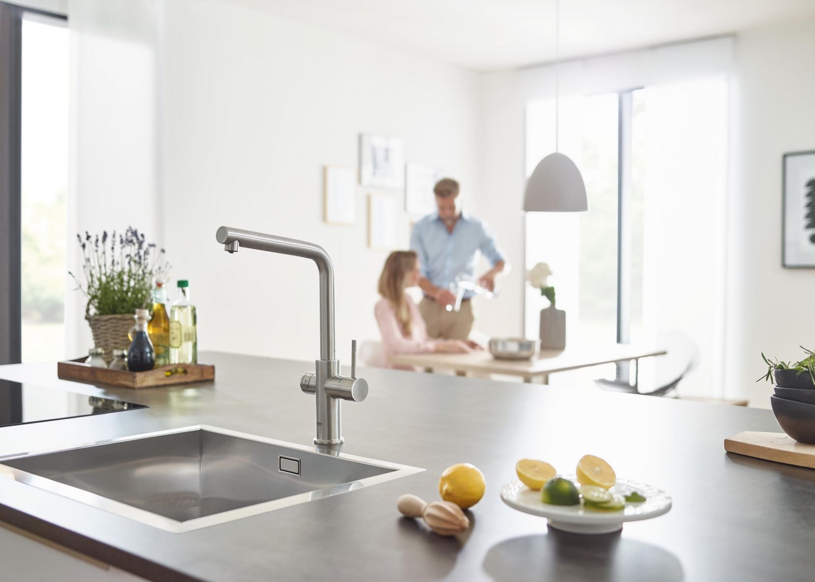Experience still and sparkling water on tap with GROHE Blue Home
