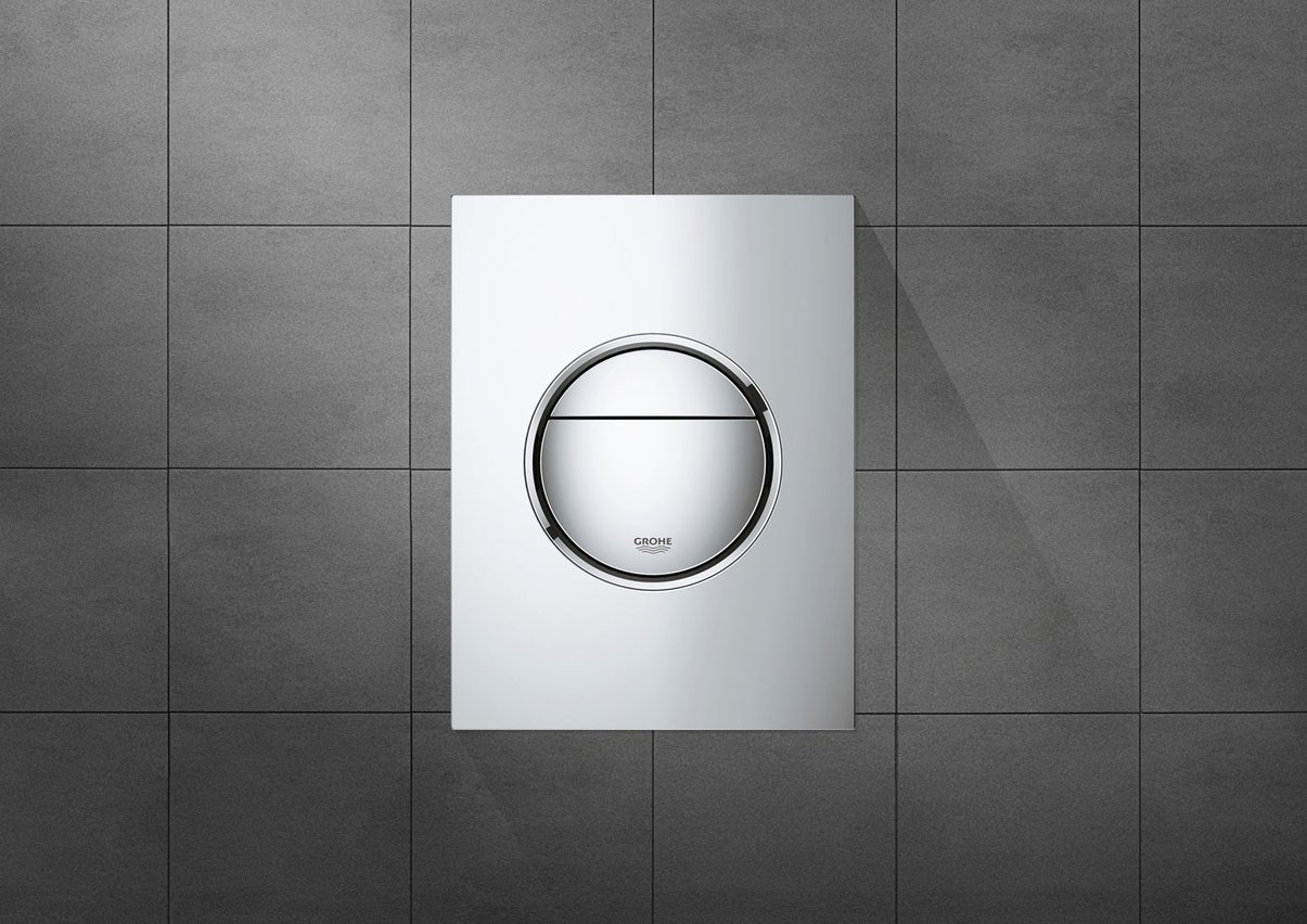 Minimal lines and maximum style: the new GROHE flush plates