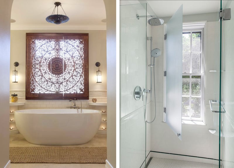 Inspiring you with bathroom window dressings